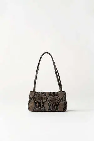ST. AGNI Petit Origami Bag - Python Embossed