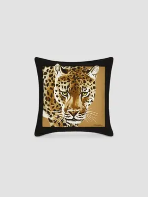 Dolce & Gabbana Graphic Cotton Cushion - Leopard