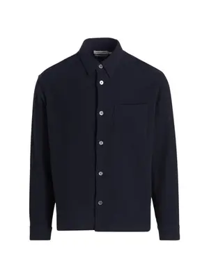 FRAME Open Weave Cotton-blend Shirt