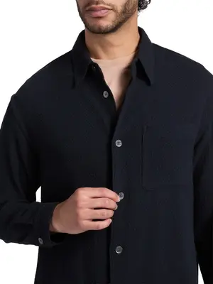 FRAME Open Weave Cotton-blend Shirt