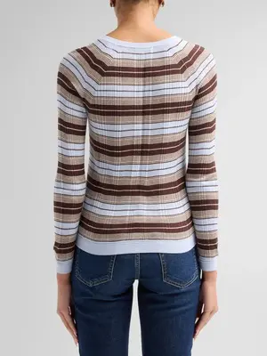 Rag & Bone Teresa Striped Silk-blend Top
