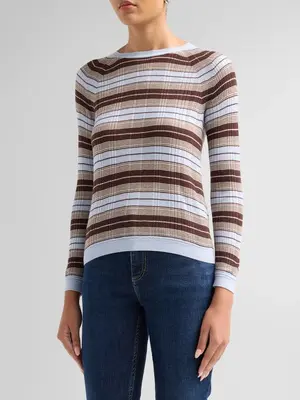 Rag & Bone Teresa Striped Silk-blend Top
