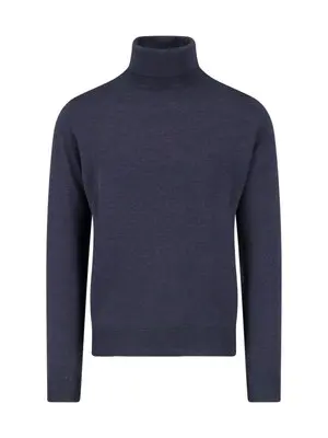 John Smedley Merino Wool Turtleneck - Gray