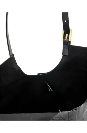 ALLSAINTS Ara Medium Croc Embossed Leather Tote