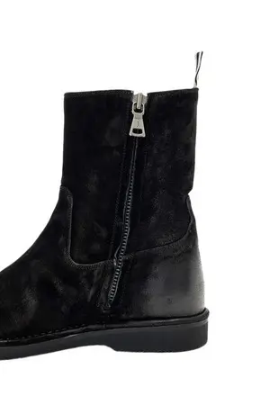 John Varvatos Varick Leather Zip Boot