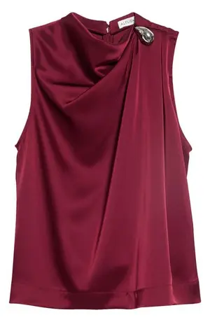 Altuzarra Alden Draped Tank - Grenache