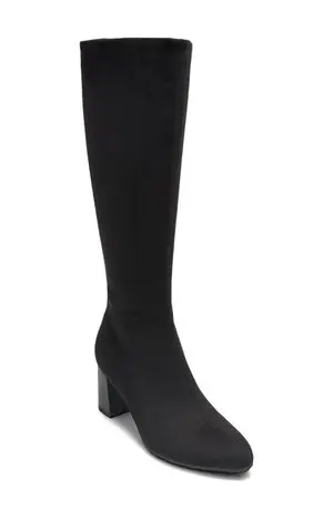 Aerosoles Brynn Faux Leather Knee High Boot - Black