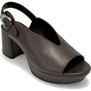 Aerosoles Cornelia Leather Platform Sandal - Java