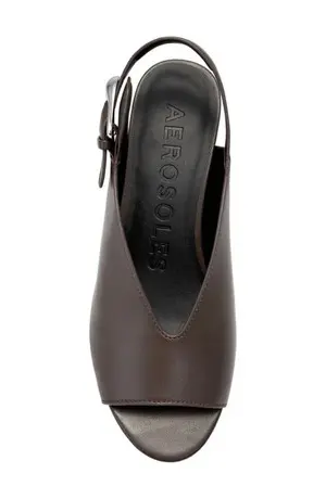 Aerosoles Cornelia Leather Platform Sandal - Java