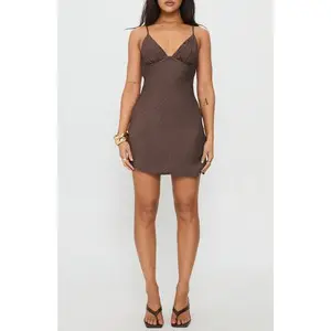 Princess Polly Makaia Balconette Minidress - Brown