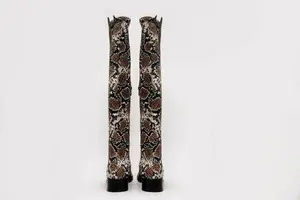 VINCI LEATHER SHOES The Moengo Leather Knee High Boot