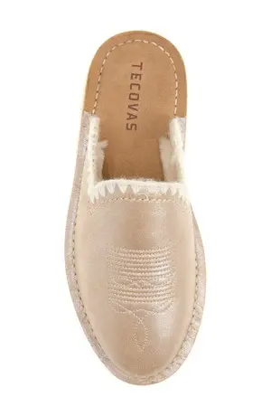 Tecovas The Olivia Brown Genuine Shearling Lined Mule