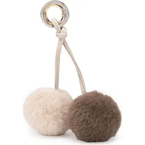 CAMPO MARZIO ROMA 1933 Pop Pon Bag Charms Keychain - Camel