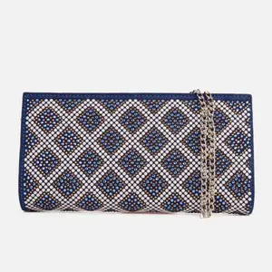 VINCI LEATHER SHOES The Nampula Glitter Suede Leather Clutch