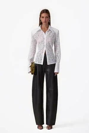 SAME Leather Barrel Pant