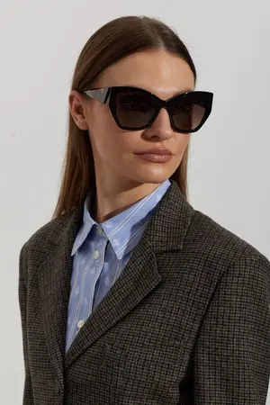 Etro Cat-eye Sunglasses With Gradient Lenses And Case - Brown