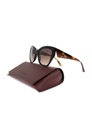 Etro Cat-eye Sunglasses With Gradient Lenses And Case - Brown