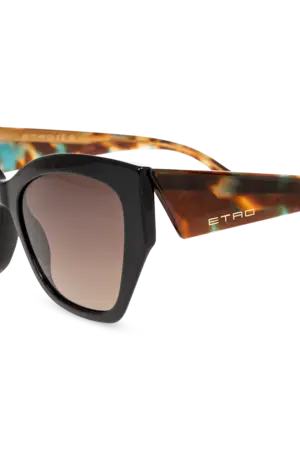 Etro Cat-eye Sunglasses With Gradient Lenses And Case - Brown