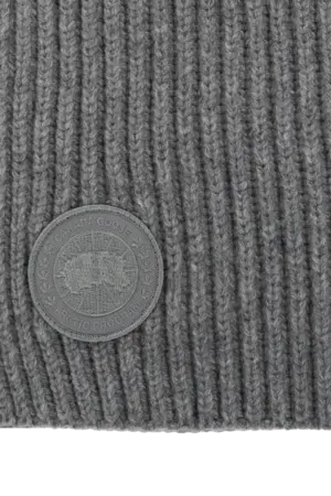 Canada Goose Wool Scarf With Appliqué Logo