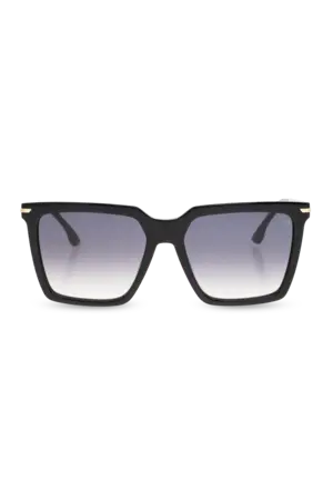 Victoria Beckham Oversized Rectangular Sunglasses With Slightly Rounded Corners - Black