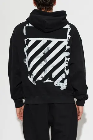 L/AB C/O OFF-WHITE Oversized Hoodie With Hood