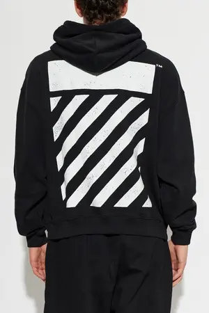 L/AB C/O OFF-WHITE Hoodie With Contrast Prints