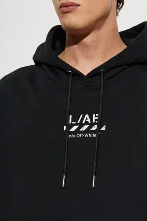L/AB C/O OFF-WHITE Hoodie With Contrast Prints