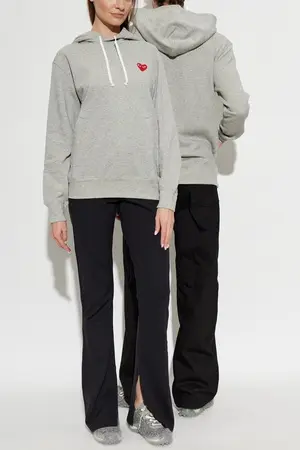 Play Comme Des Garcon Logo Sweatshirt - Grey