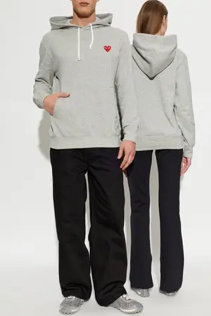 Play Comme Des Garcon Logo Sweatshirt - Grey