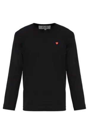 Play Comme Des Garcon Long Sleeve T-shirt - Black