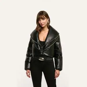L'AGENCE Vail Puffer - Black