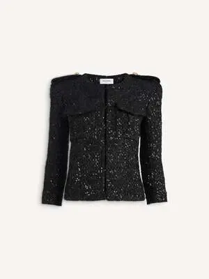 Balmain Sequinned Tweed Jacket