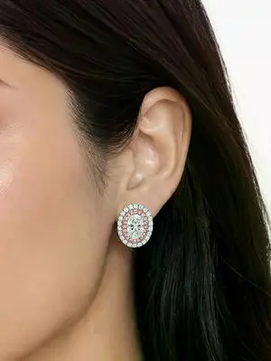 HYT JEWELRY Diamond Halo Earrings