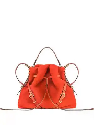 Givenchy Small Voyou Bucket Bag In Shearling