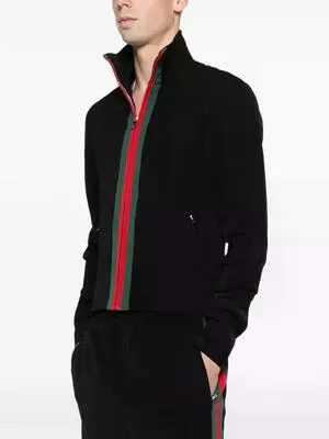 Gucci Stretch Nylon Zip Jacket With Web