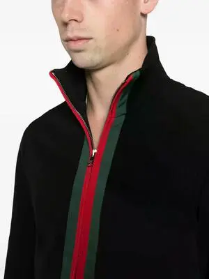 Gucci Stretch Nylon Zip Jacket With Web