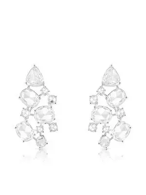 HYT JEWELRY Rose-cut Diamond Earrings - Silver