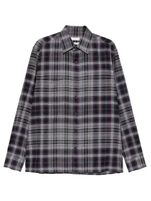 CELLAR DOOR Check Cotton Shirt - Multi