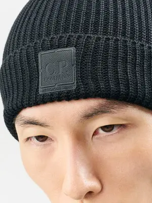 C.P. COMPANY Metropolis Series Beanie In Extra-fine Merino Wool