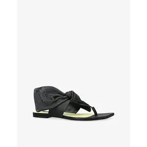 Givenchy Boudoir Bow Flat Leather Sandals