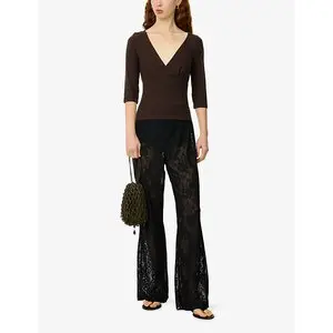 REFORMATION Aylani V-neck Knitted Top
