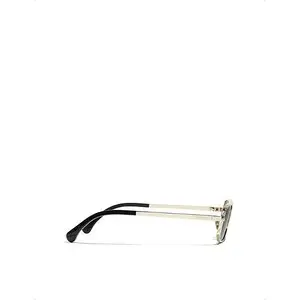 Chanel Ch4295 Rectangle-frame Metal Sunglasses