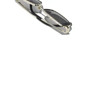 Chanel Ch4295 Rectangle-frame Metal Sunglasses