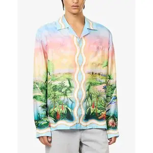 Casablanca Graphic-print Silk Shirt