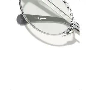 Chanel Ch2227s Oval-frame Metal Sunglasses