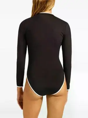 Seafolly Zip-up Long-sleeve Swimsuit