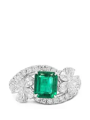 HYT JEWELRY Emerald And Diamond Ring