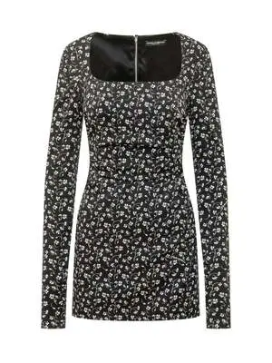 Dolce & Gabbana Sleek Evening Gown With Sculpted Silhouette