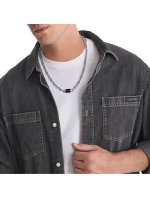 Calvin Klein Medallion Logo Necklace