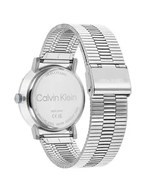 Calvin Klein Minimalist Monogram Link Bracelet Watch - Navy